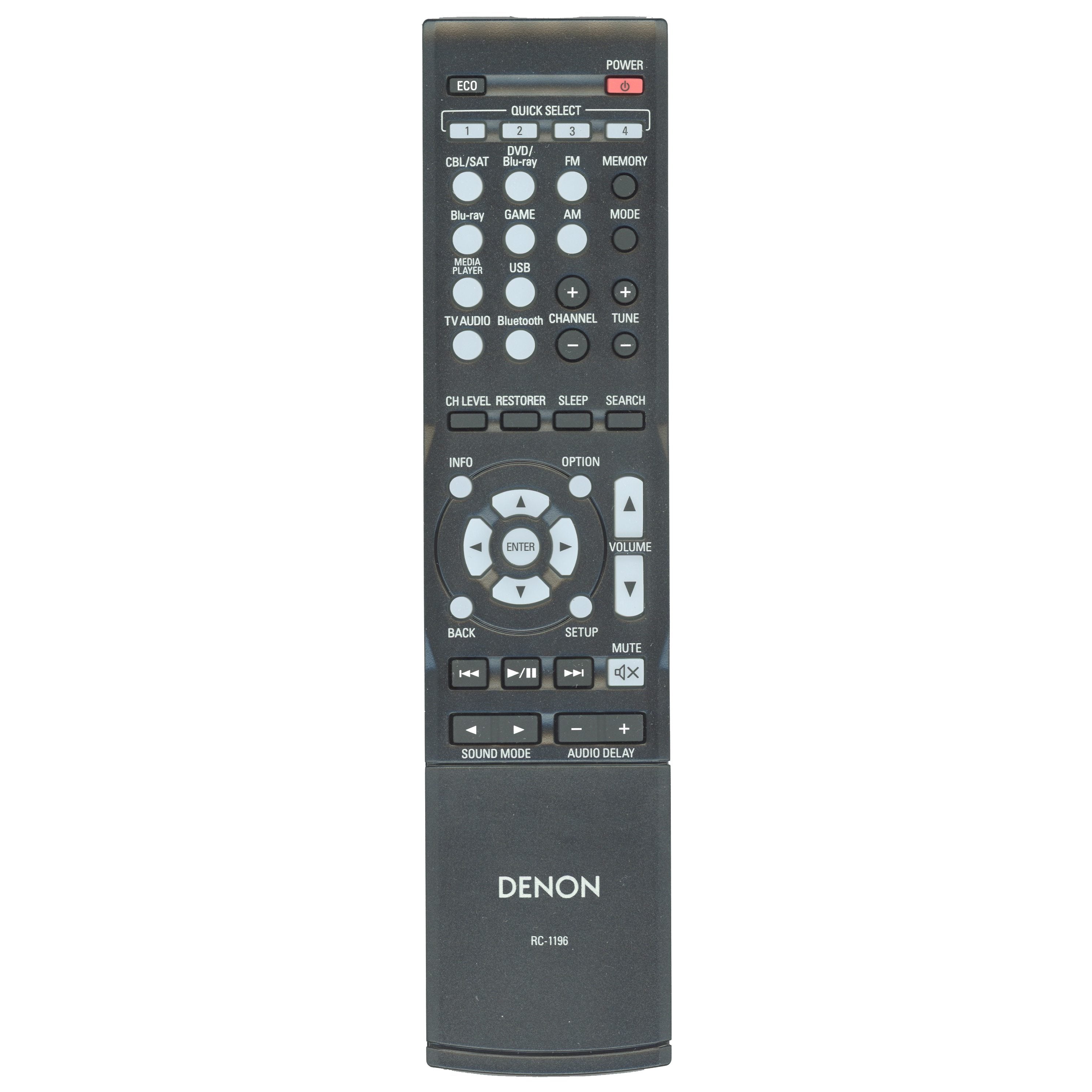 Denon RC-1196 A/V Receiver Remote Control | IR - 30701017000AD
