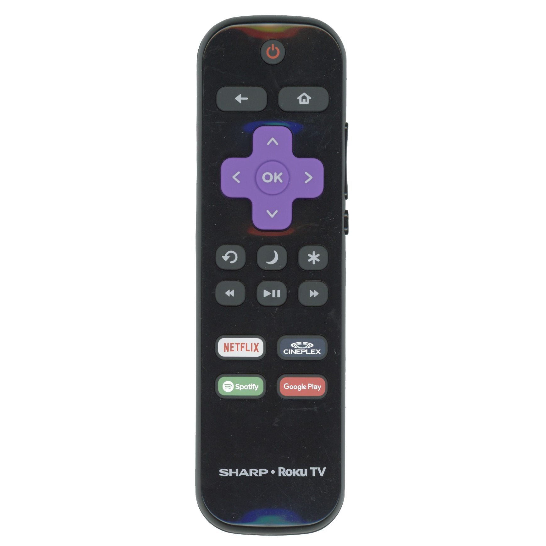 Sharp LC-RCRCA-17 TV Remote Control | 2017 | Canada | Netflix | CinePl