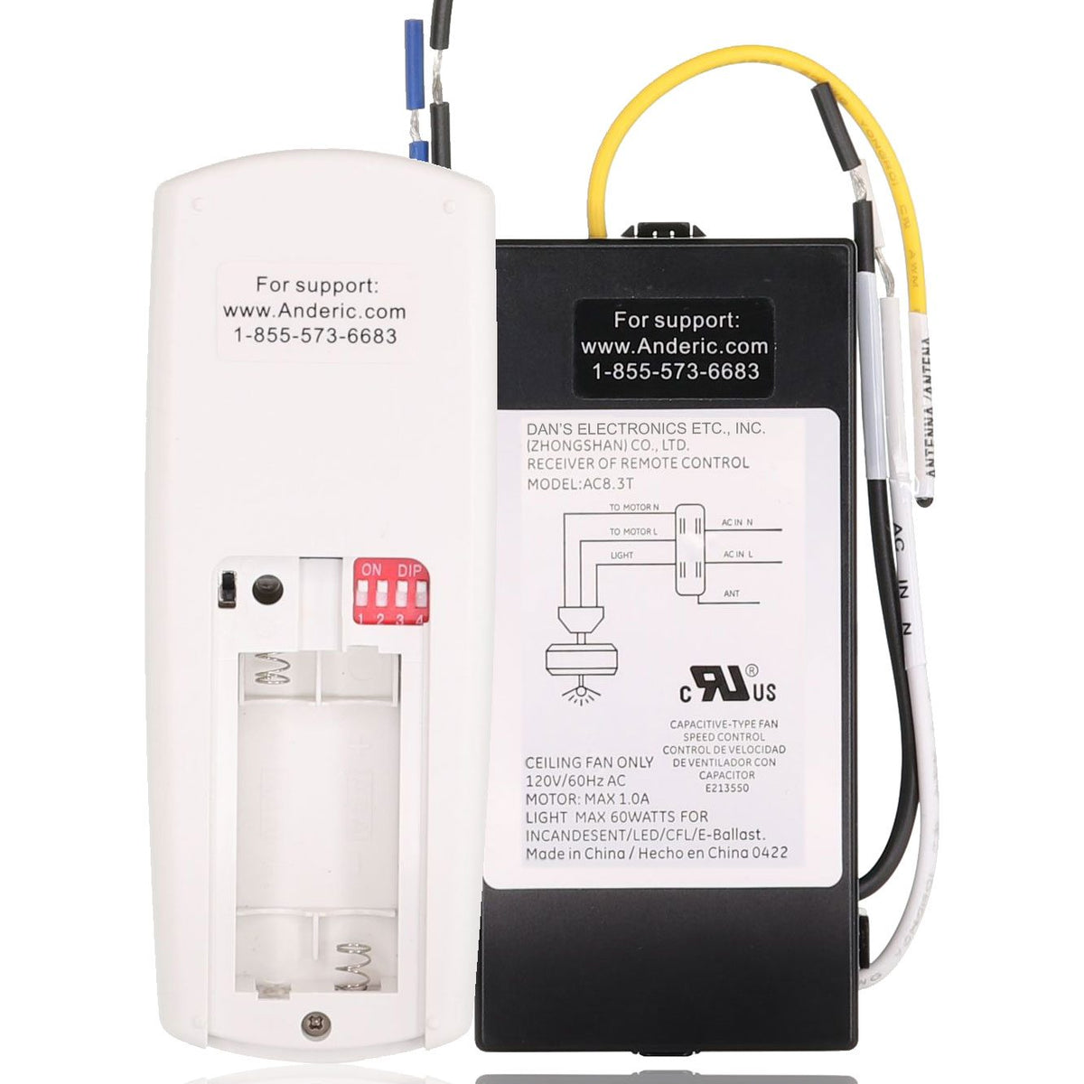 Fanimation Ceiling Fan Remotes & Receivers | OEM & Replacement - Anderic