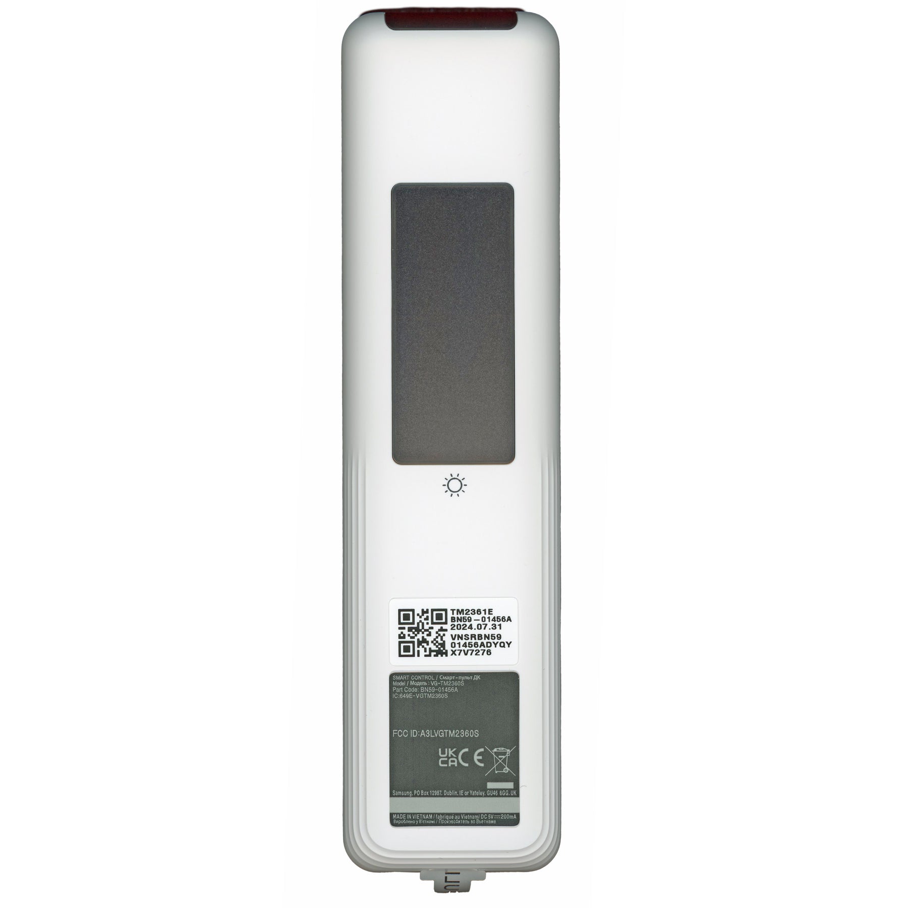 Samsung BN59-01456A / TM2361E 2024 White Eco Solar Cell TV Remote Cont