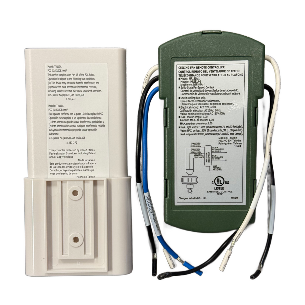 Minka-Aire Ceiling Fan Remotes & Receivers | OEM & Replacement - Anderic