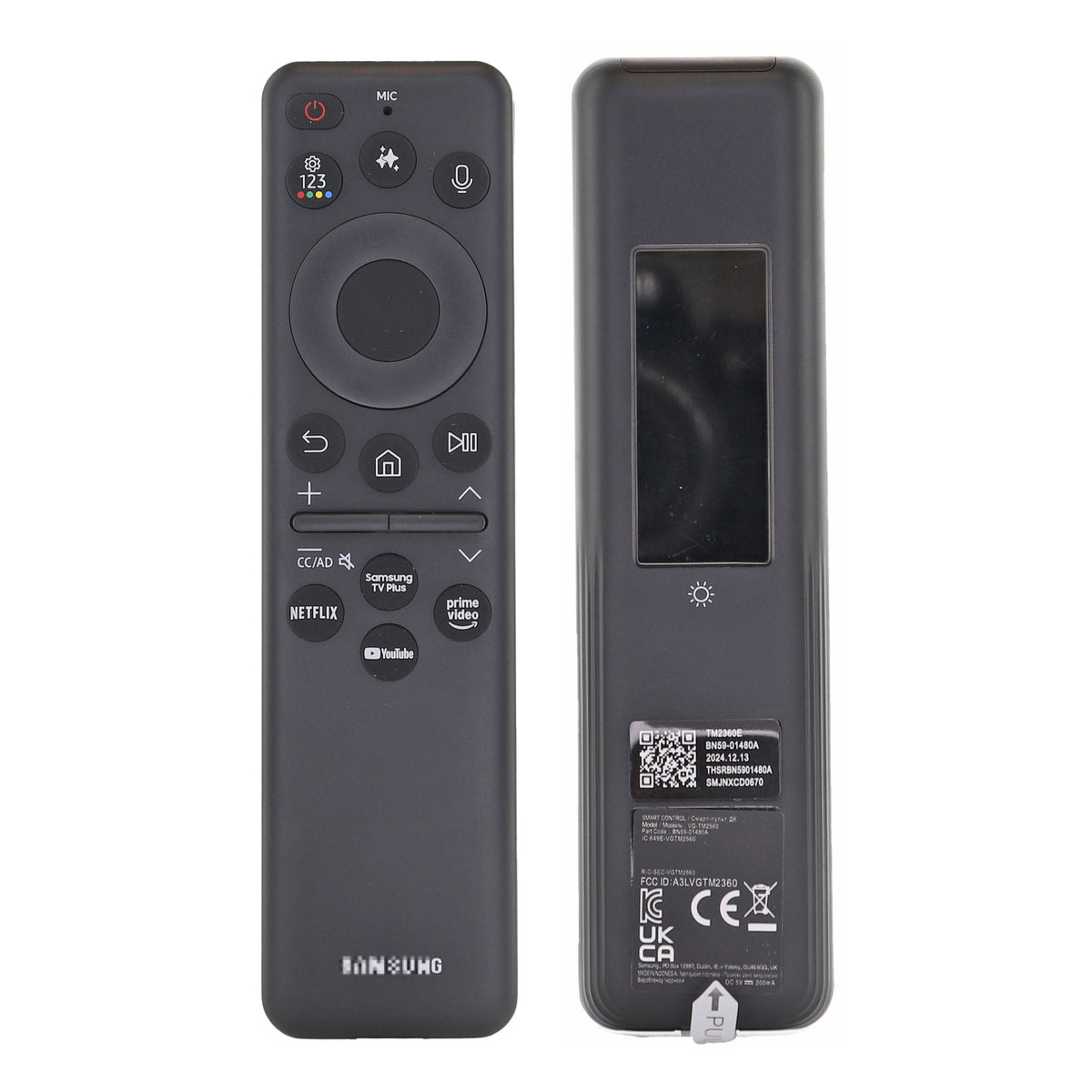 Samsung BN59-01480A / TM2360E 2025 Eco Solar Cell TV Remote Control