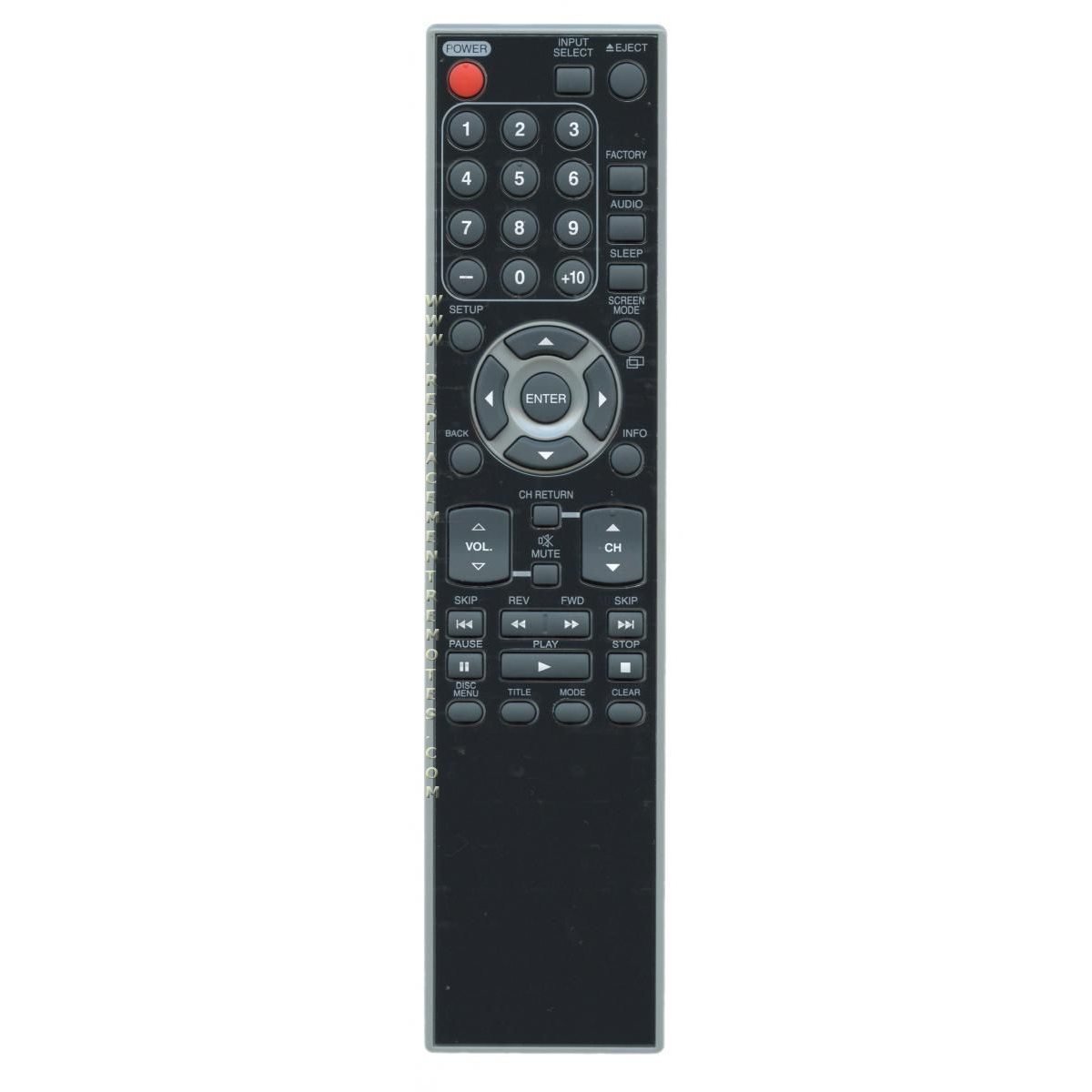 Funai NF040UD Service/master TV/DVD Remote Control