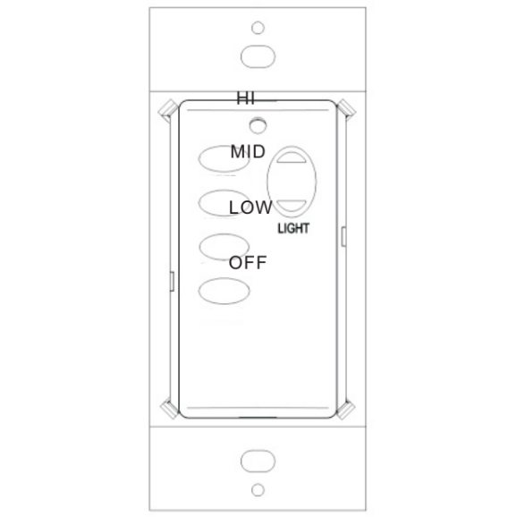 Generic FAN55T Ceiling Fan Remote Control
