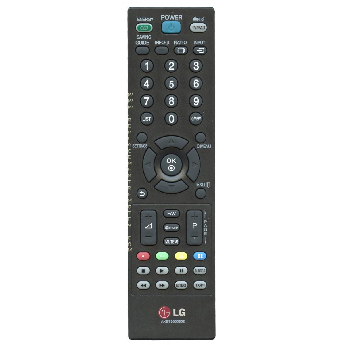 LG AKB73655862 TV Remote Control
