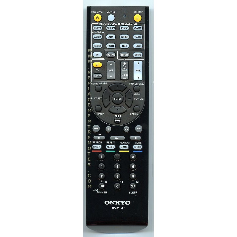 Onkyo RC801M Receiver Remote Control | RC-801M