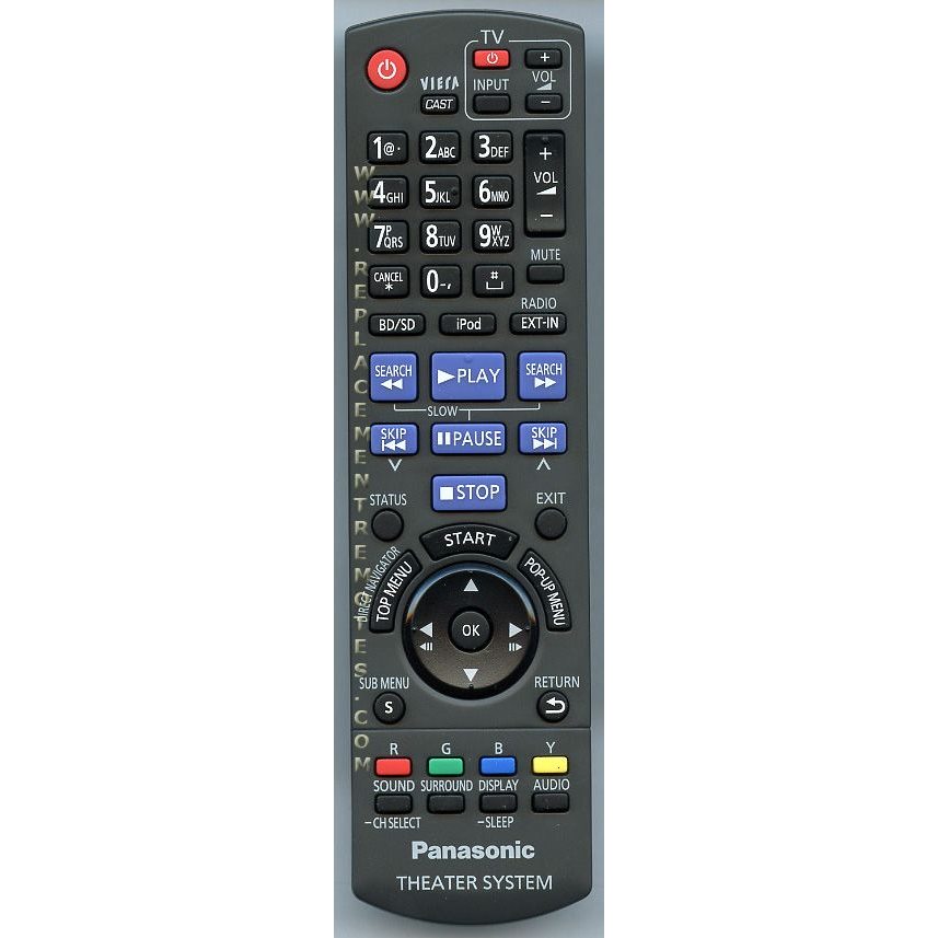 Panasonic N2QAKB000089 Home Theater Remote Control