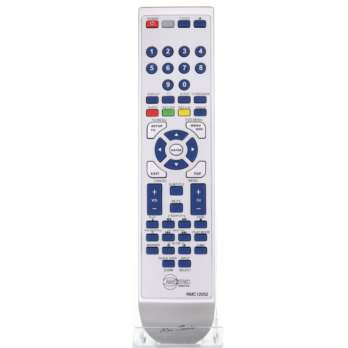 Anderic RMC12052 Replacement TV/DVD Remote Control for Sansui 076R0LJ0