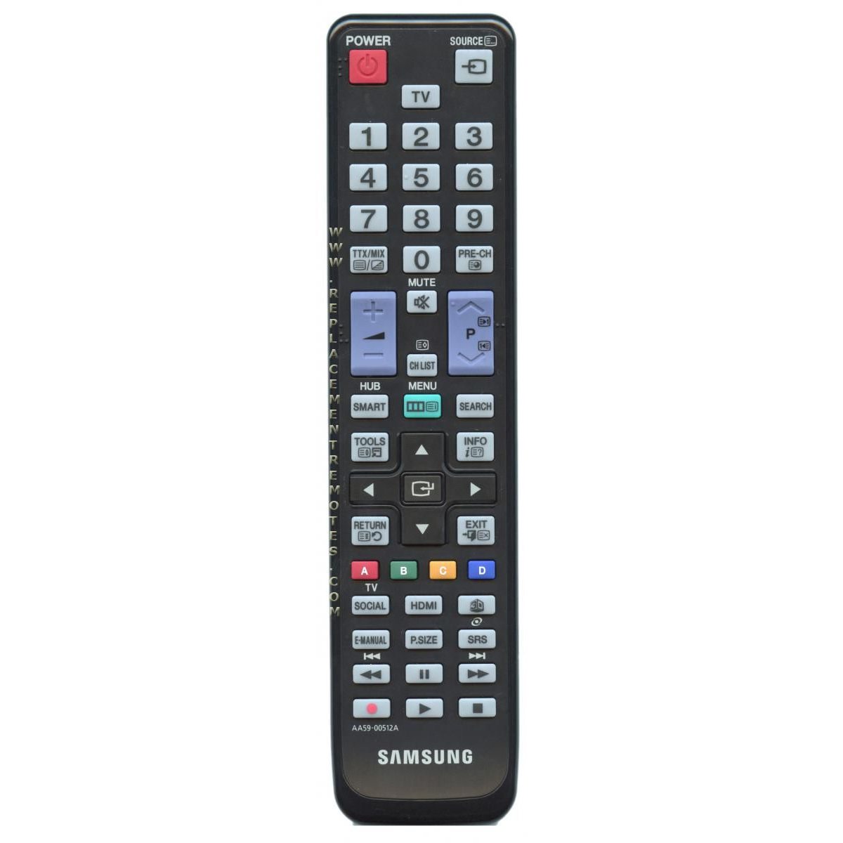 Samsung AA59-00512A TV Remote Control - AA5900512A