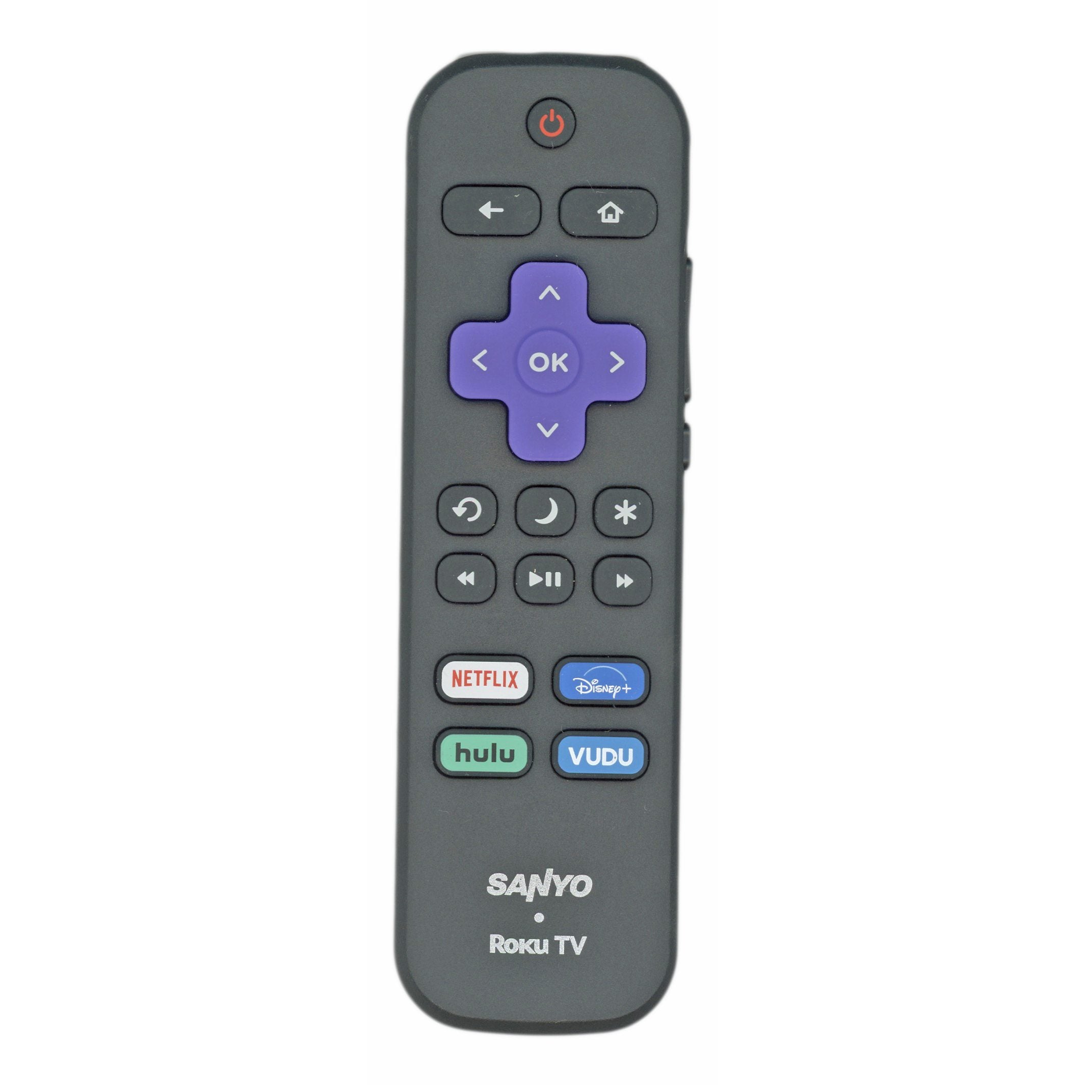 Sanyo RC-ALIR ROKU TV Remote Control | Netflix | Disney + | Hulu | VUD