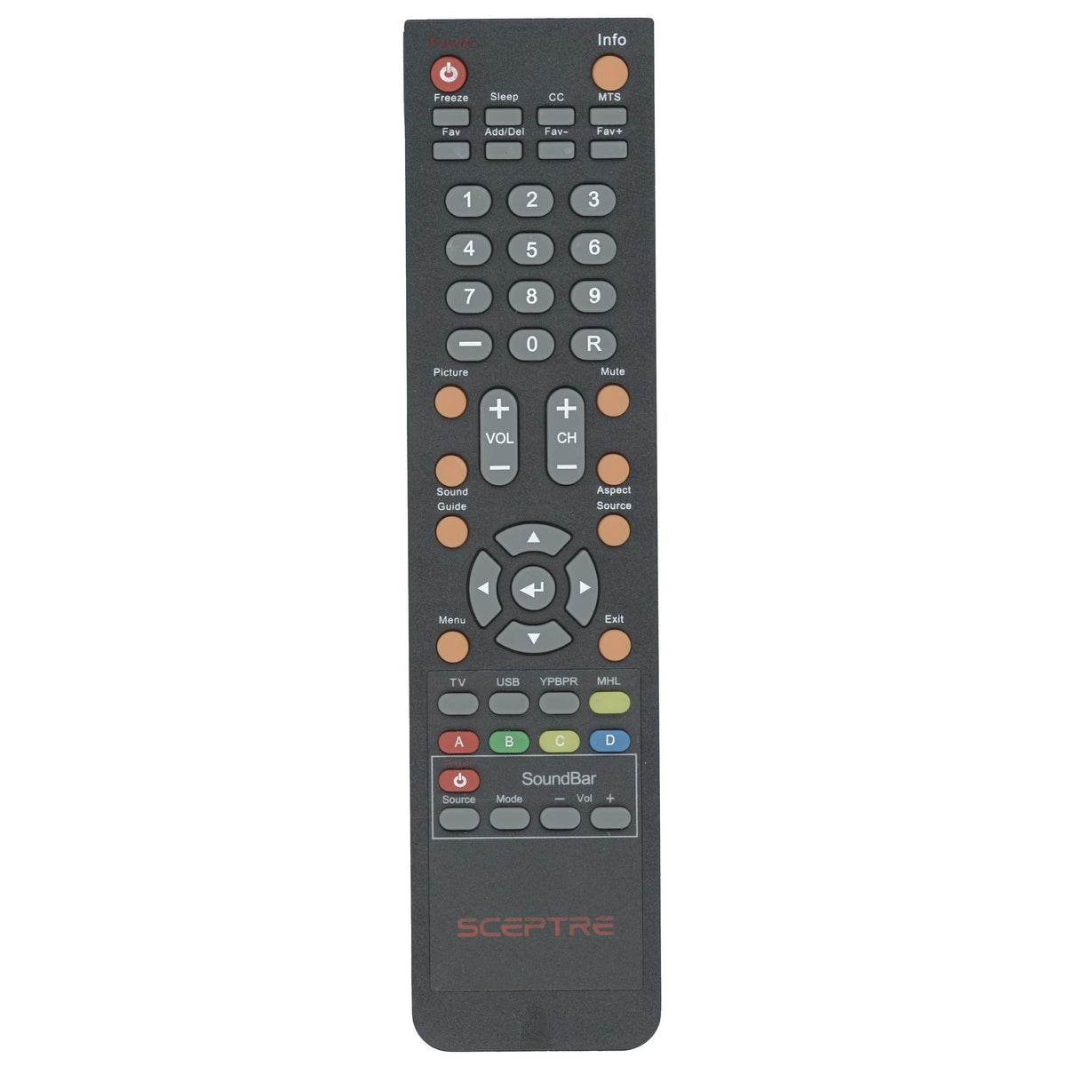 Sceptre TV Remote Controls | OEM & Replacement - Anderic