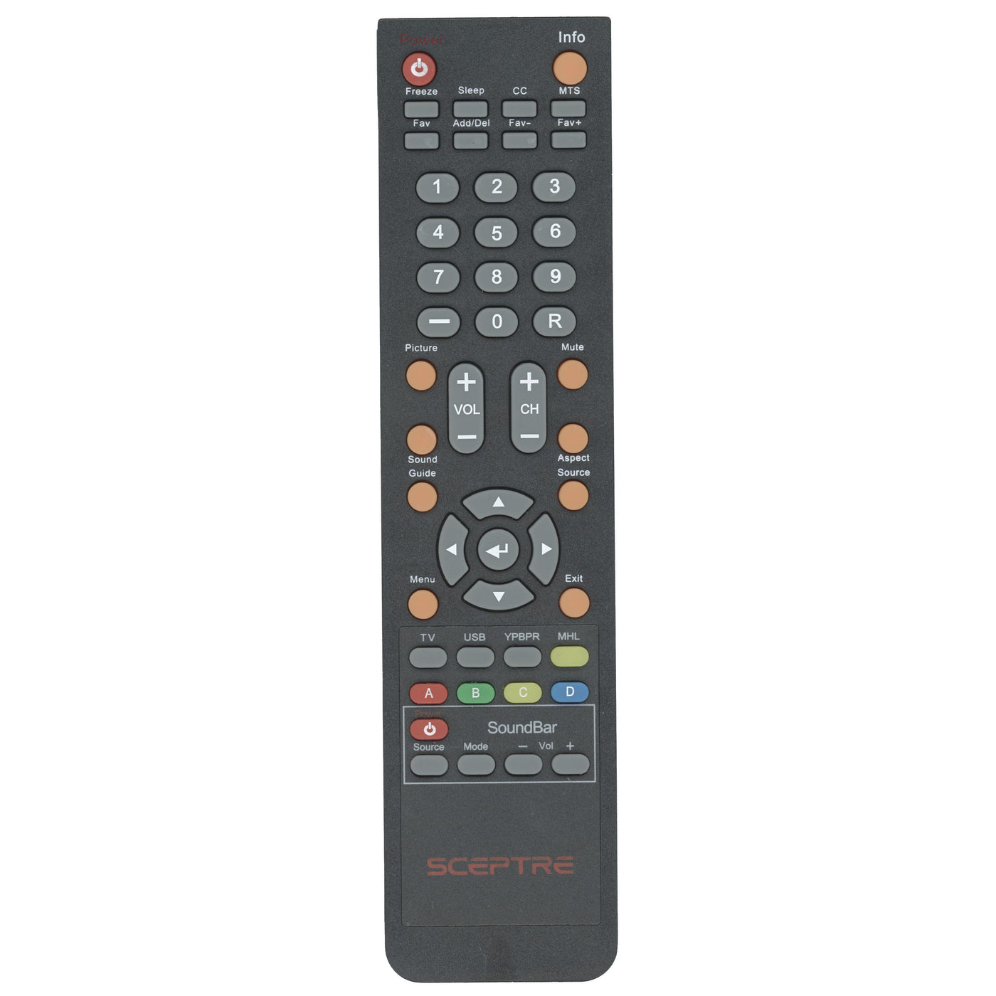 Sceptre TV Remote Controls | OEM & Replacement - Anderic