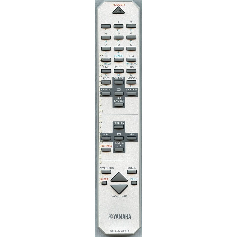 Yamaha GX505 Audio Remote Control