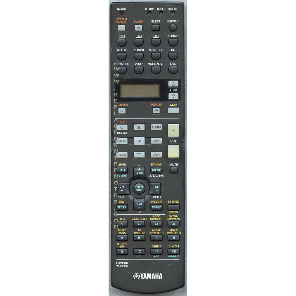 Yamaha RAV236 Receiver Remote Control