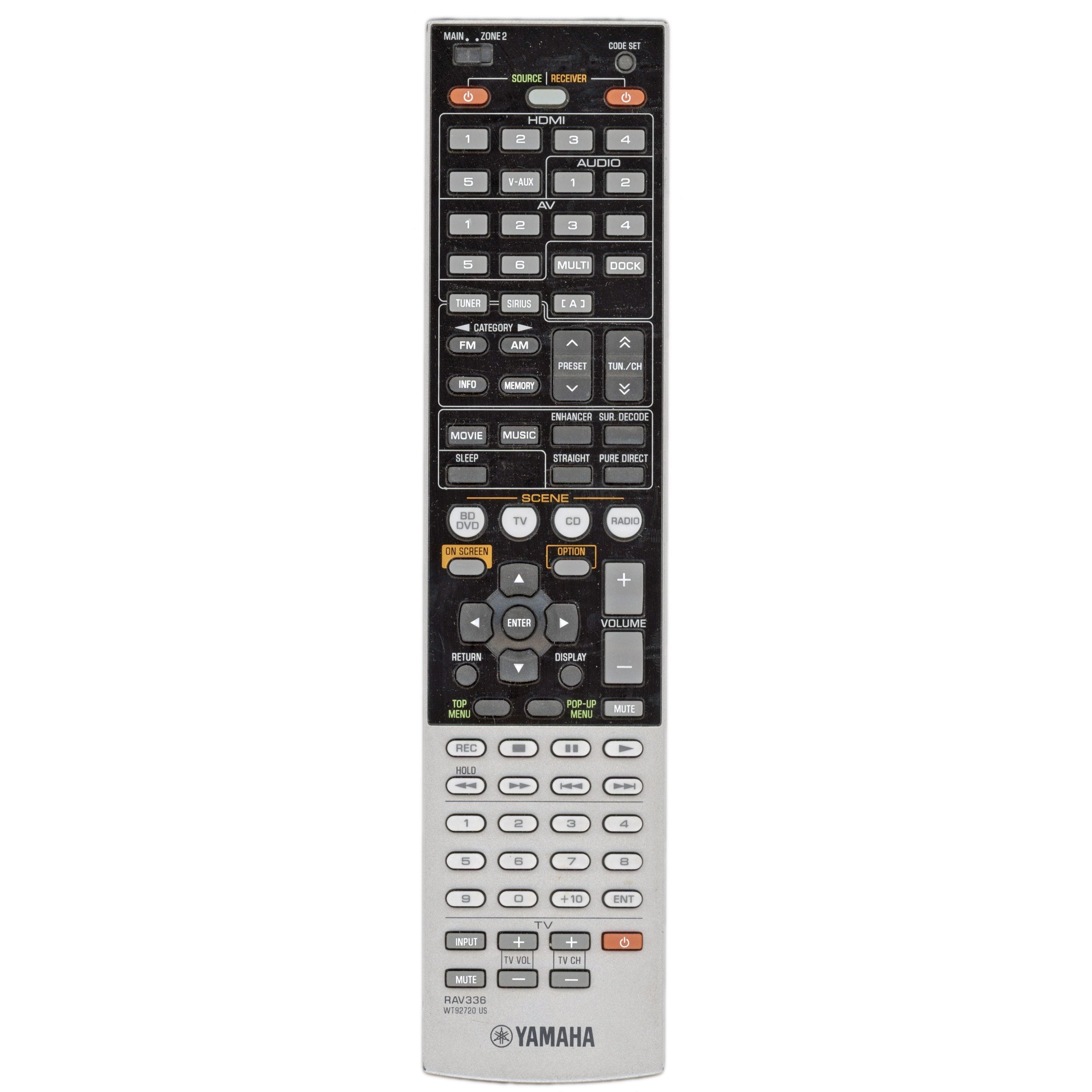 Yamaha RAV336 Receiver Remote Control