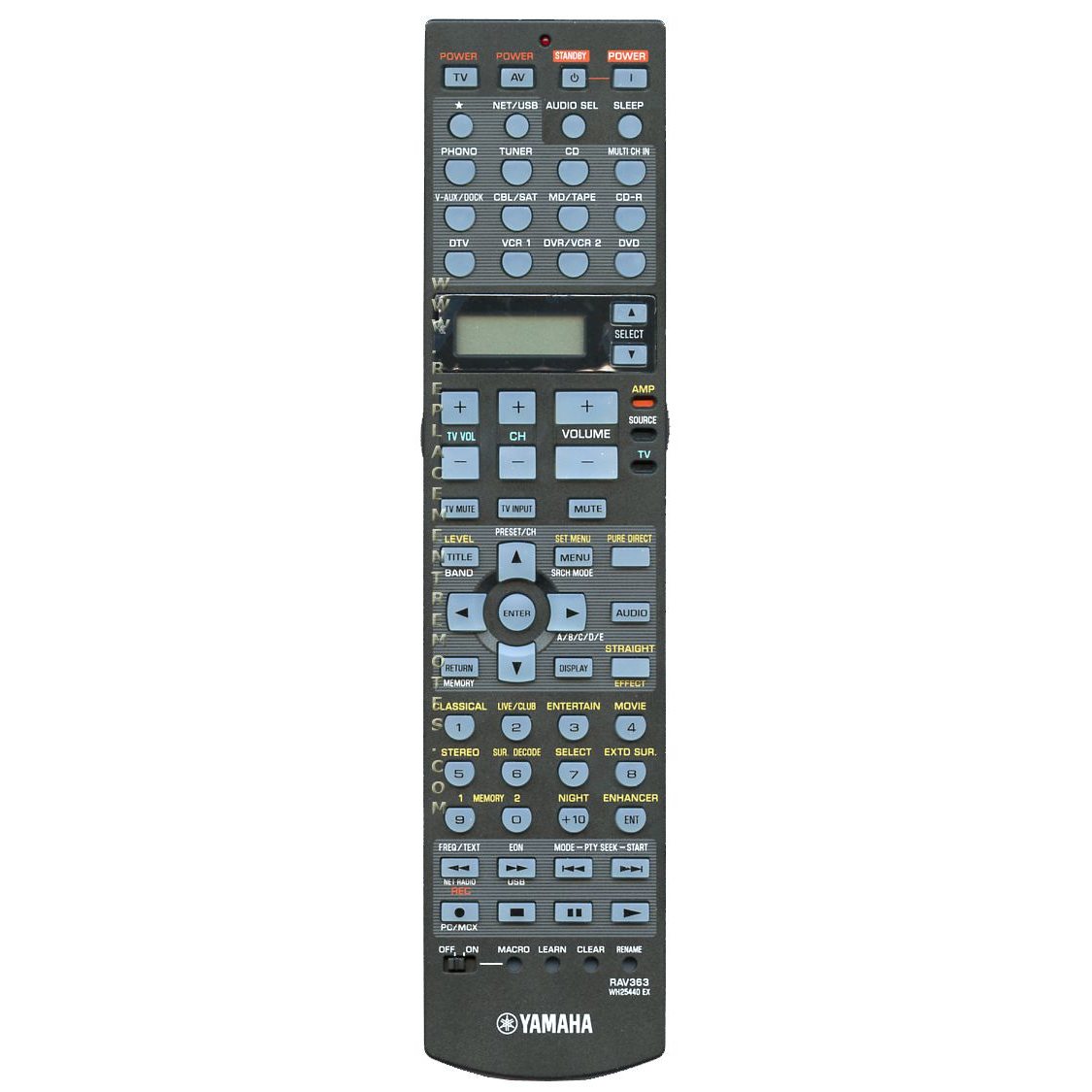 Yamaha RAV363 Receiver Remote Control