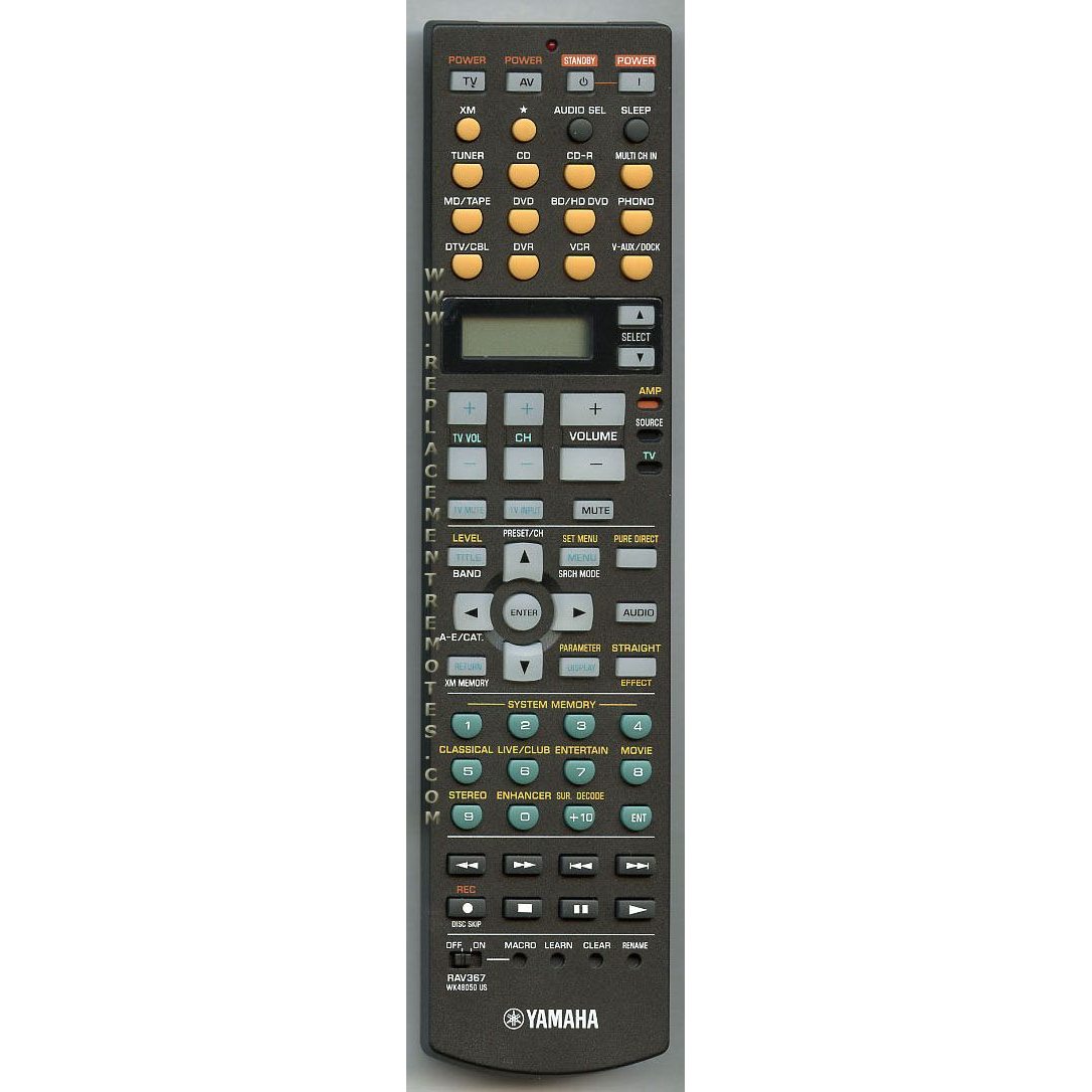 Yamaha RAV367 Receiver Remote Control