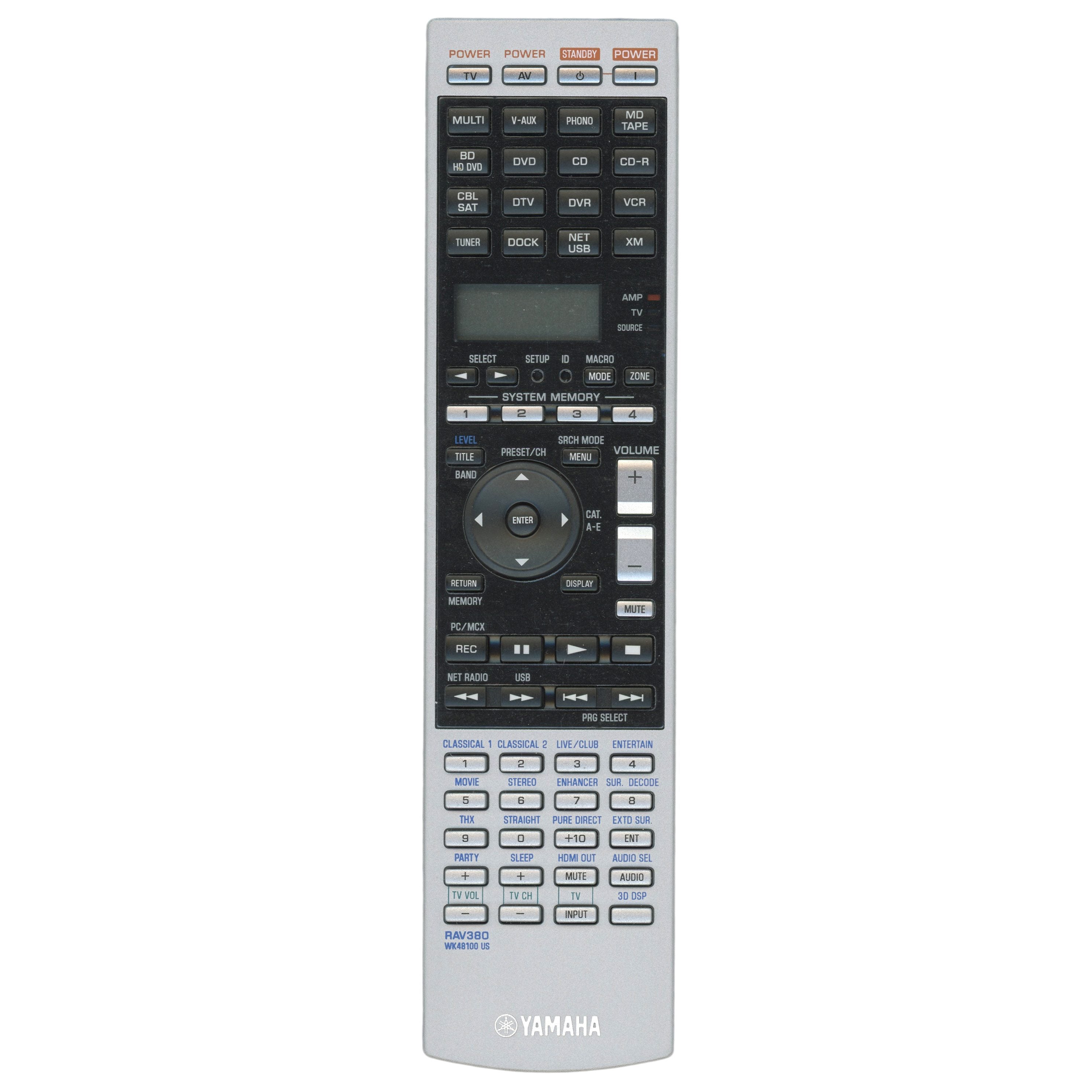 Yamaha RAV380 Audio Remote Control - WK481001